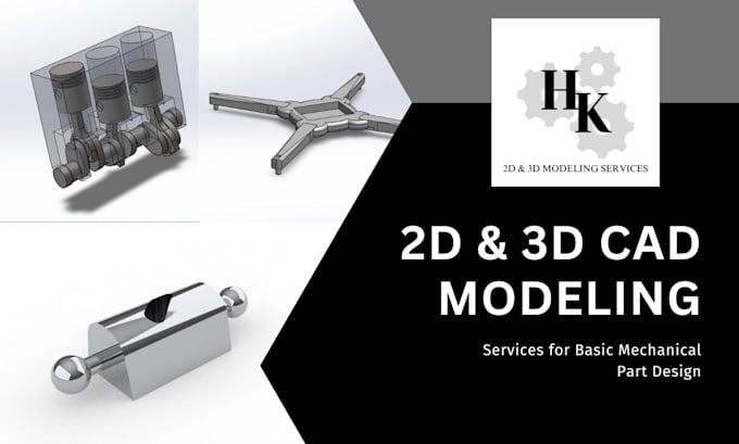 Make detailed 2d and 3d models for engineering projects by ...