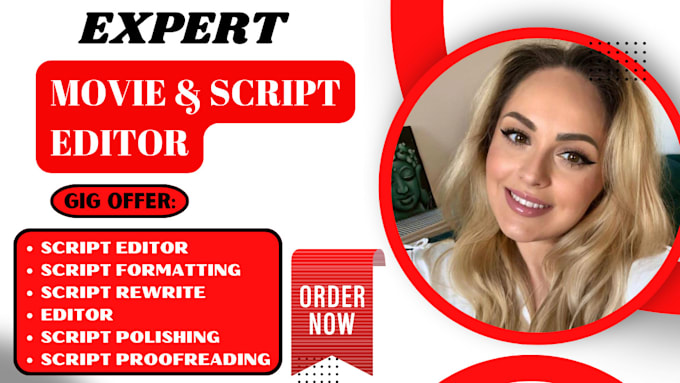 Fix line, edit, and format your screenplay, movie script, tv series, short film by Annieava4569 ...