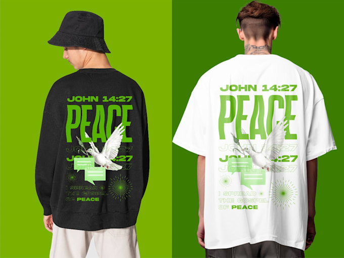 Create christian urban streetwear tshirt design by Milsson | Fiverr