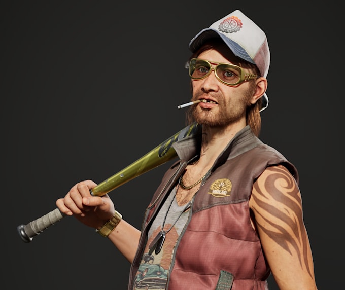 Create 3d realistic character for game with rigging and animation by Samcalfsd | Fiverr