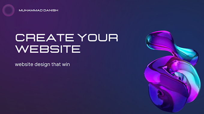 Create and customize your website by Danish_khan1234 | Fiverr