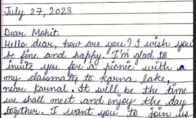 Provide handwritten documents, study notes and letters by Jaanhavi_rai ...