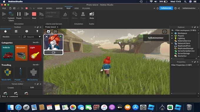 Create a full roblox game with script, roblox map and model in roblox studio by Lordzakariya3 ...