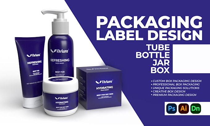 Design minimal product packaging, label, box and tube by Mirzazubair570 ...