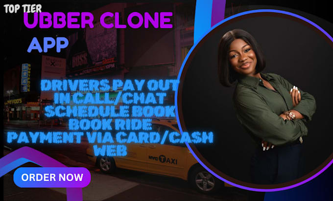 Create uber clone app, taxi app, uber clone app for android and ios by Precious_jen | Fiverr