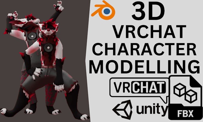 Create custom vrc anime, furry avatar for you by Lionchamp1 | Fiverr