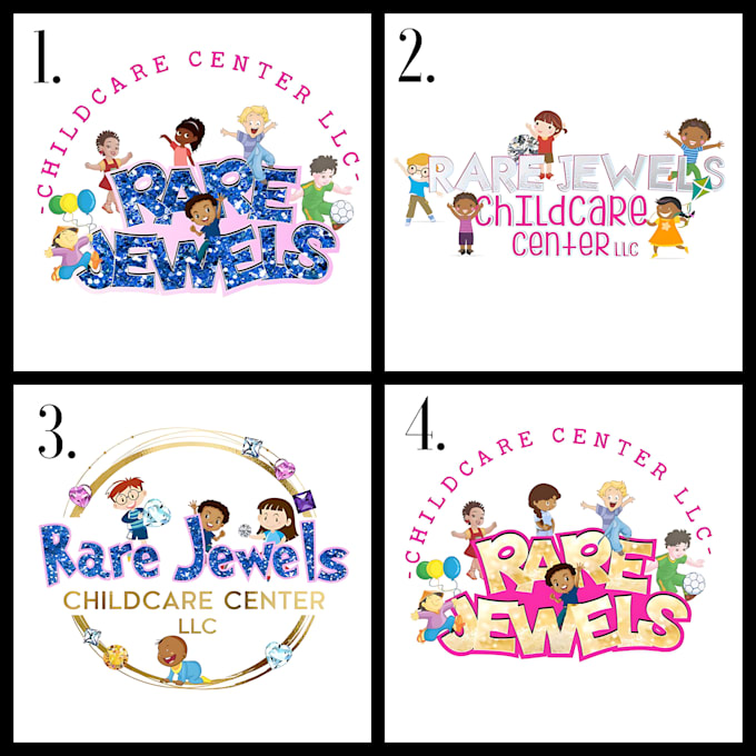 Design modern childcare, daycare, preschool, kids and children logo by ...