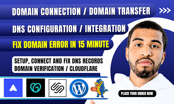 Connect domain, transfer domain, fix domain and transfer domain to any ...