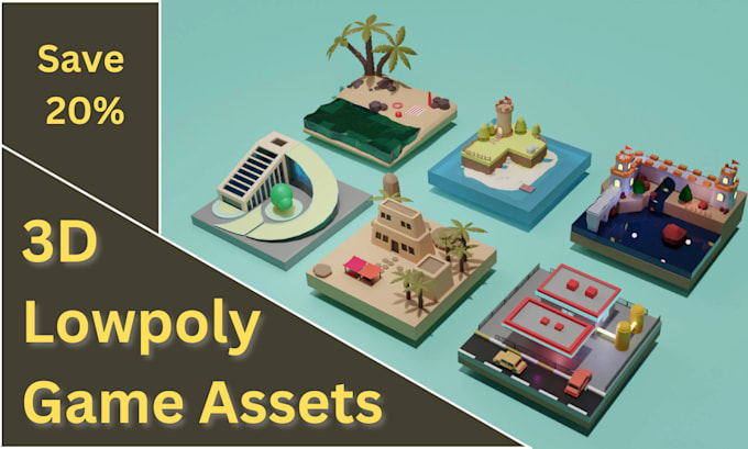 Design 3d low poly game assets by Dilutedeveloper | Fiverr