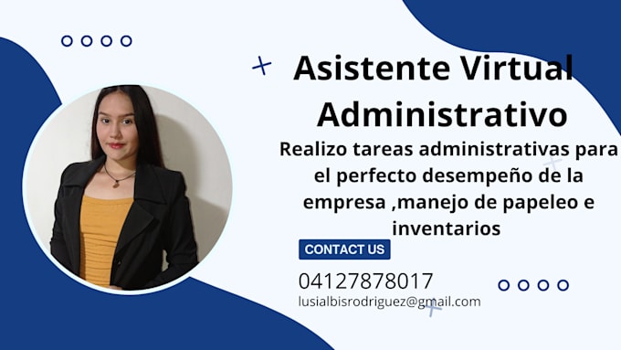 Asistente virtual administrativo soporte administrativo by Lusirodriguez | Fiverr