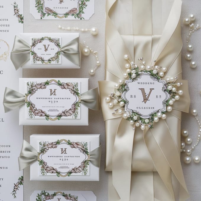 Design wedding favor boxes, labels and customized sticker by Aqsa_jabi ...