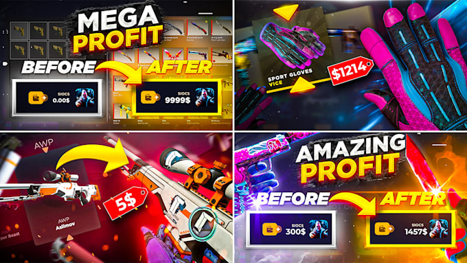 Create you a cs2 thumbnail by Samoilenko_i | Fiverr