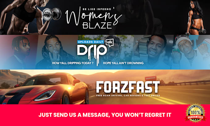 Design eye catching youtube channel art banner and logo to boost your ...