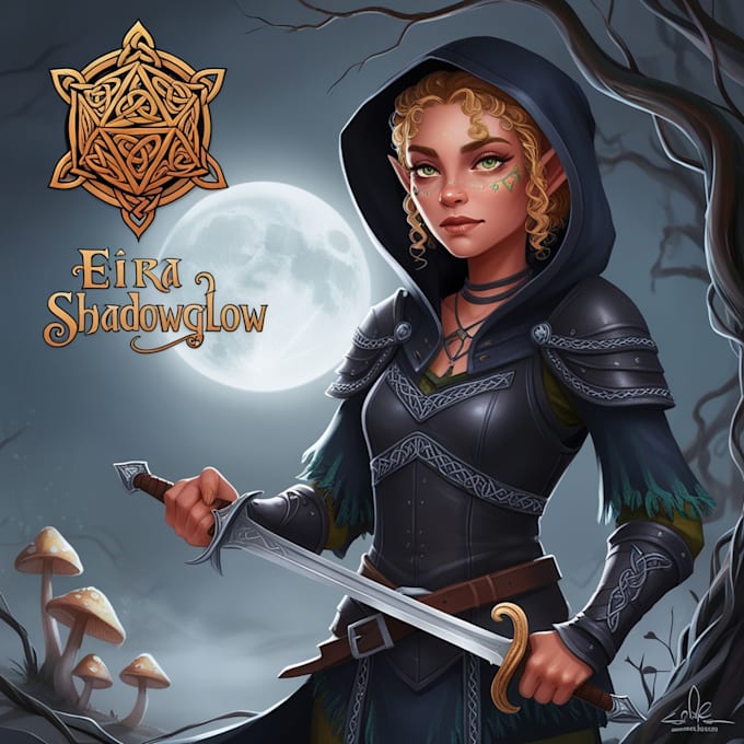 Draw dnd character art and dnd character art by Rindran | Fiverr