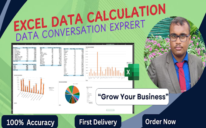 Do data calculation, manipulation in excel for business entries by Debnath481 | Fiverr