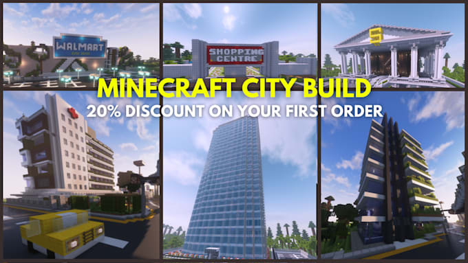 Build custom modern city in minecraft by Imxmanthan | Fiverr