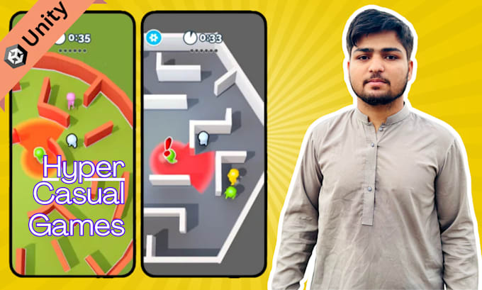Develop addictive trending hyper casual games for android or ios in unity by Haseeb_sagheer | Fiverr