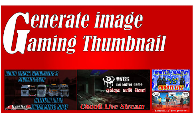 Design catchy amazing gaming youtube thumbnail for you by Deadzombie689 ...