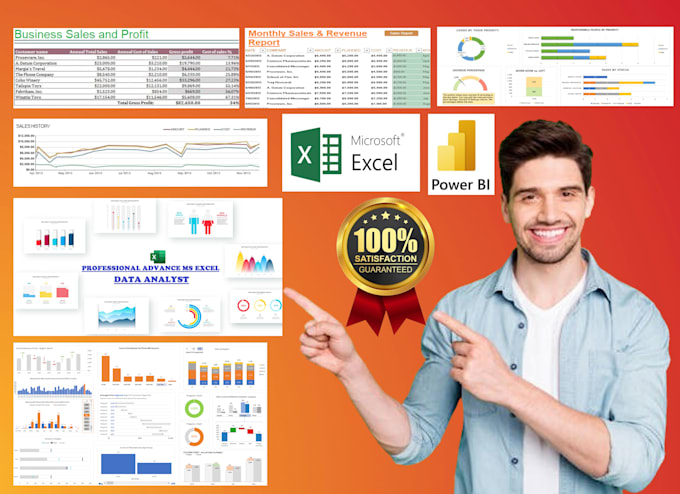 Do professional data analysis and visualization in excel by Alikhayam587 | Fiverr