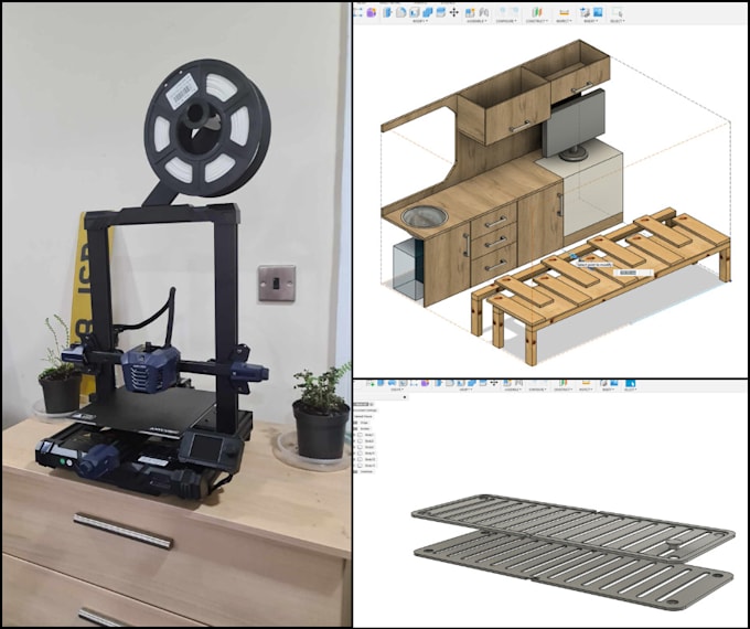 Design 2d and 3d models for 3d printing, product design and part replacement by Ravencustoms ...