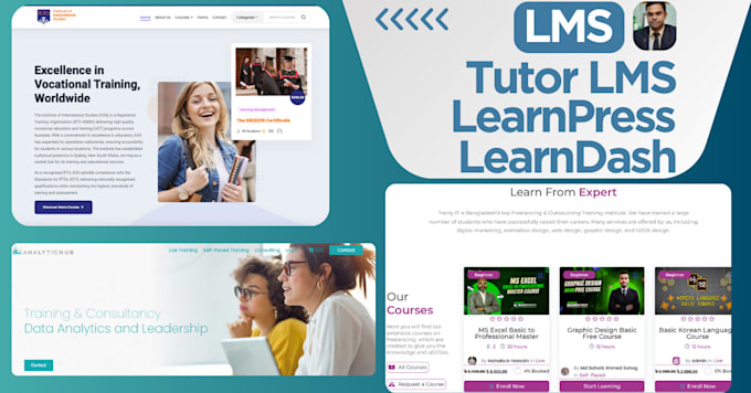 Setup complete learning management system website by Siyam30 | Fiverr