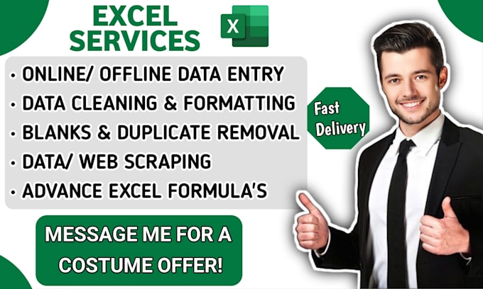 Clean, and format your excel data in 12 hours by Afzalktk | Fiverr