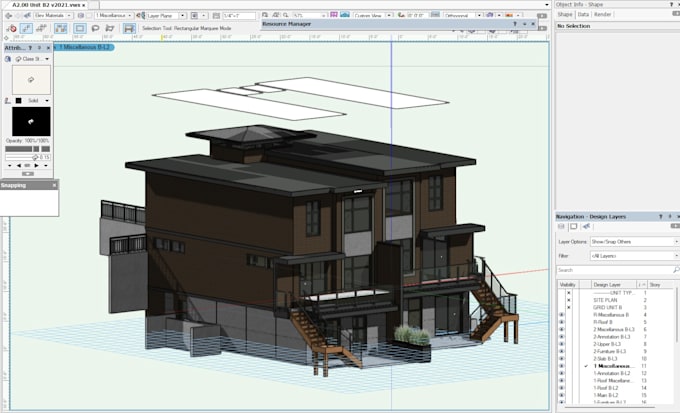 Make architectural designs in vectorworks by Architectraj | Fiverr