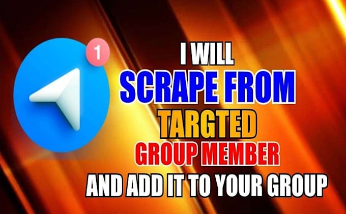 Add millions users to group or channel, telegram scraper scrap by Abduilmuyiz | Fiverr