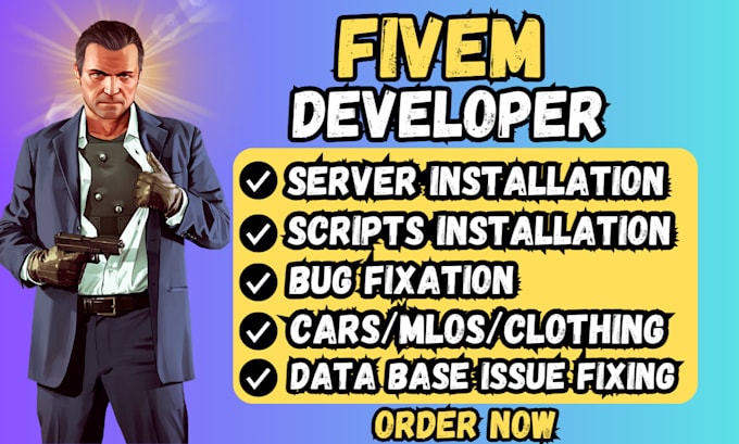 Be your fivem developer qb esx standalone by Salmanbutt246 | Fiverr