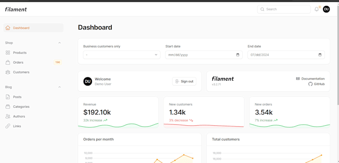 Create filament web application by Dhanalama | Fiverr