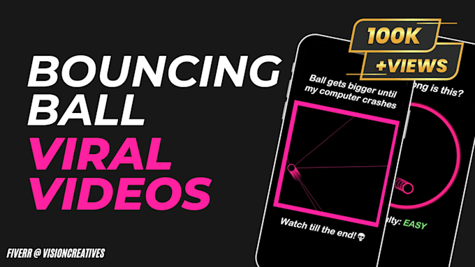 Create viral bouncing ball tiktok videos by Visioncreatives | Fiverr