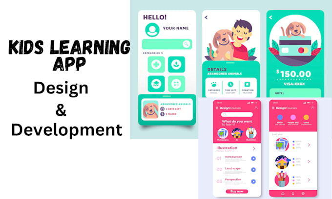 Design and develop kids learning app by Tosnitetech | Fiverr