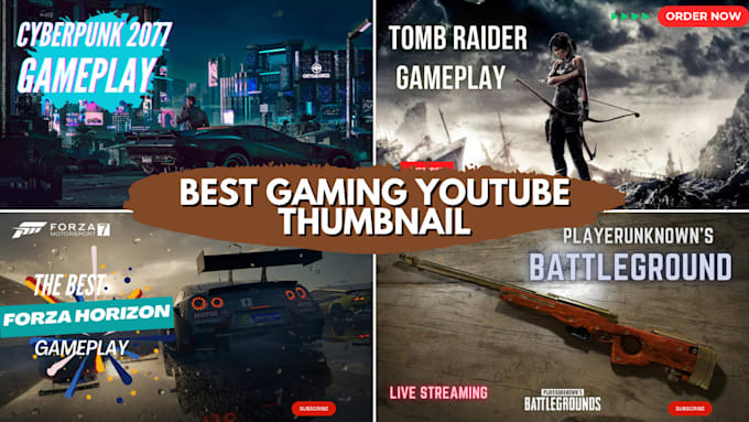 Make premium youtube thumbnail for gaming videos in 24 hours by ...