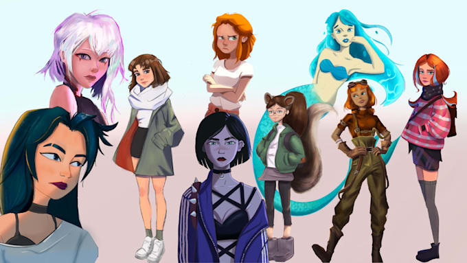 Create character illustration for you by Pafart | Fiverr