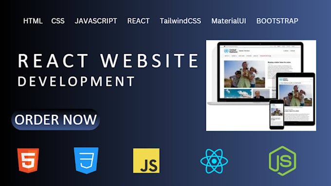 Create a react website with material ui and tailwind css by Arham_developr | Fiverr