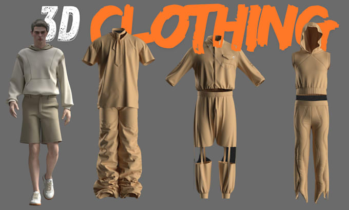 Do 3d clothing mockup animation 3d fashion 3d garment clo3d metahuman ...