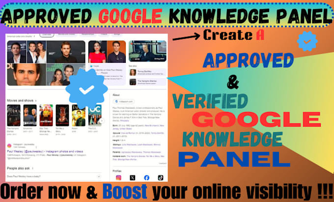 Create an approved google panel knowledgepanel for any category by ...