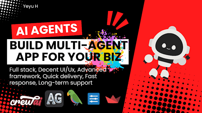 Create custom ai agent and multi agent applications by Ushjis | Fiverr