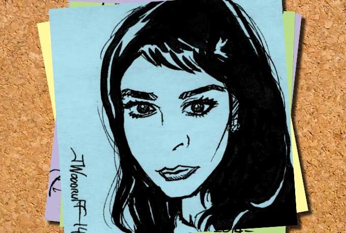 Draw a sticky note portrait of you by Jaywoodruff | Fiverr