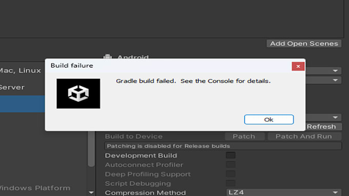 Solucionar errores y fallos en la compilación de gradle de unity Solucionar errores y fallos en la compilación de gradle de unity