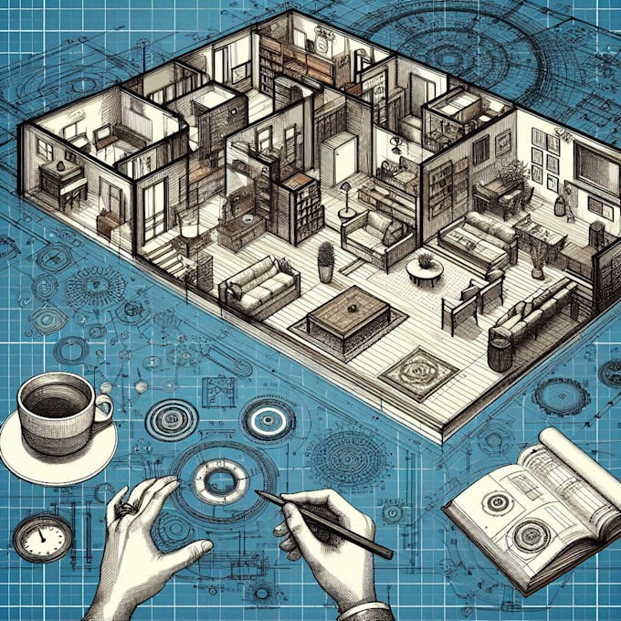 Do 2d floor plan visualizations by Raesamag | Fiverr
