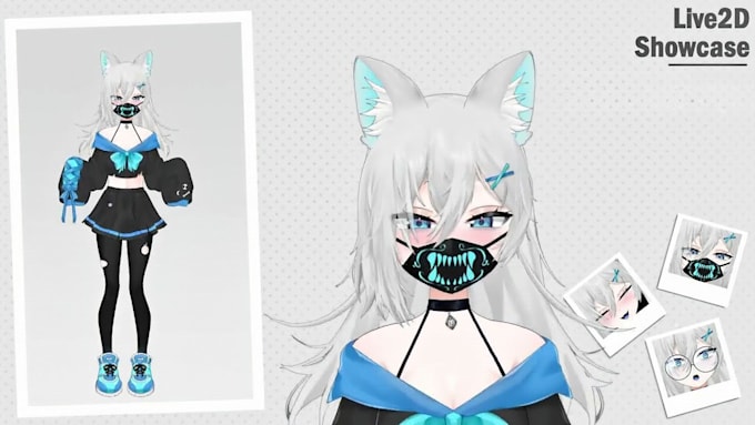 Draw and rig vtuber model, live2d, vtuber rigging, anime vtuber model ...