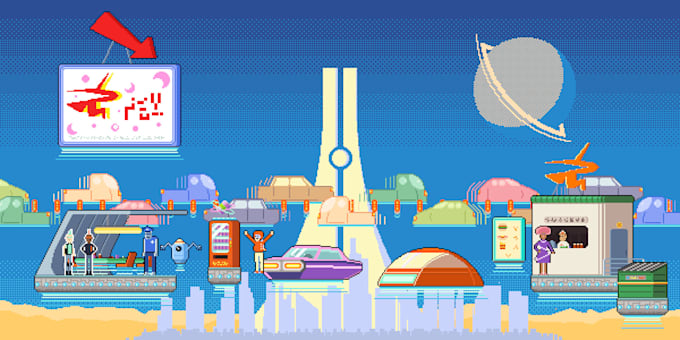 Do pixel art characters, pixel art animation, lofi loop animation ...