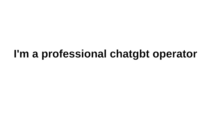 Be your professional chatgbt operator by Kareemweb001 | Fiverr