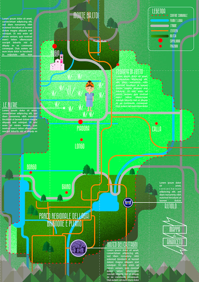 Make a creative map of your places by Verdea | Fiverr