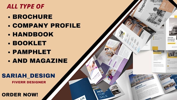 Design brochure company profile handbook booklet leaflet pamphlet and ...