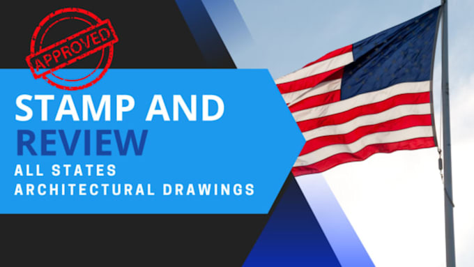 Sign, stamp, seal and review your usa architectural plan as a licensed ...