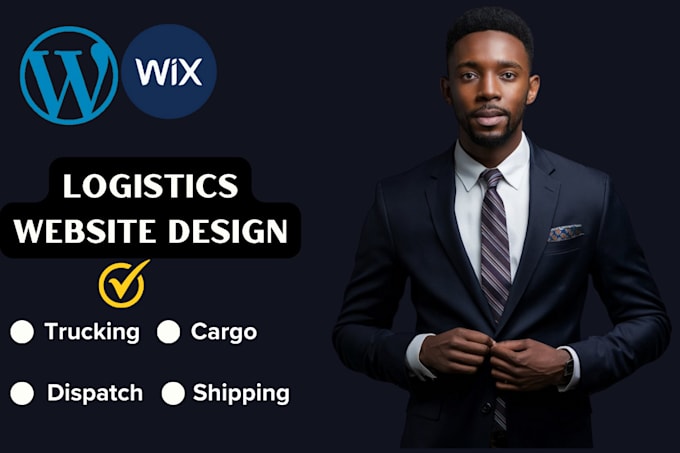 Build logistics website design, freight dispatch transport website ...