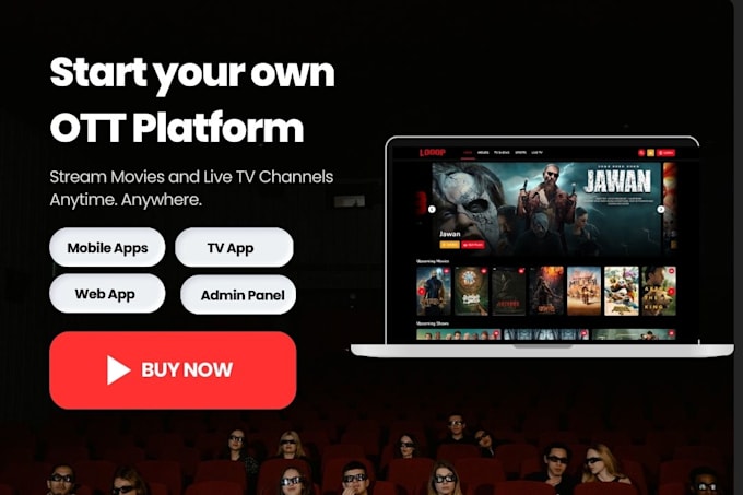 Develop ott and live streaming app by Clotsoftware | Fiverr