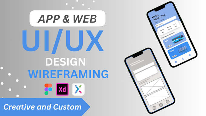 Creative ui ux designs and wireframing by Azlanahmed582 | Fiverr